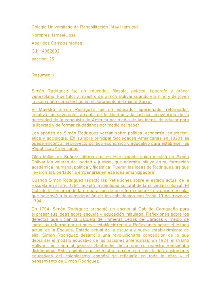 Colegio Universitario de Rehabilitación | PDF | Venezuela