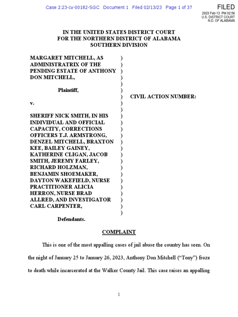 Mitchell Family Lawsuit | PDF | Cardiopulmonary Resuscitation | Prison