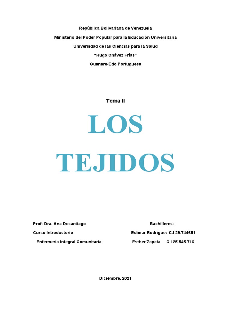 Los Tejidos | PDF | Músculo | Epitelio