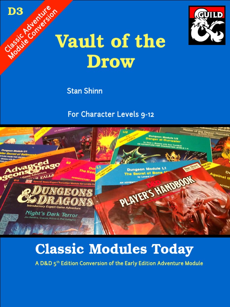 CMT - D3 Vault of The Drow | PDF | Dungeons & Dragons | D20 System