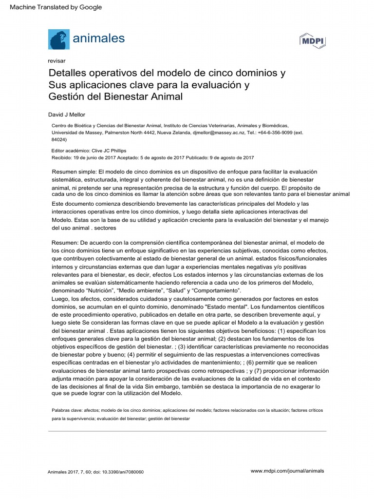 Operational Details of The Five Domains Model | PDF | Comportamiento ...