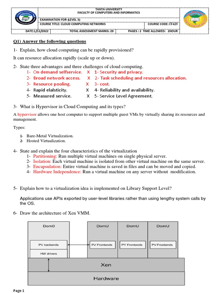 Cloud Computing Mid Term | Download Free PDF | Cloud Computing | Virtual Machine