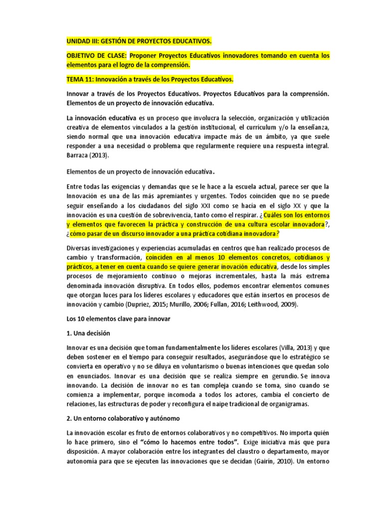Proyectos Educativos | PDF | Enseñando | Aprendizaje