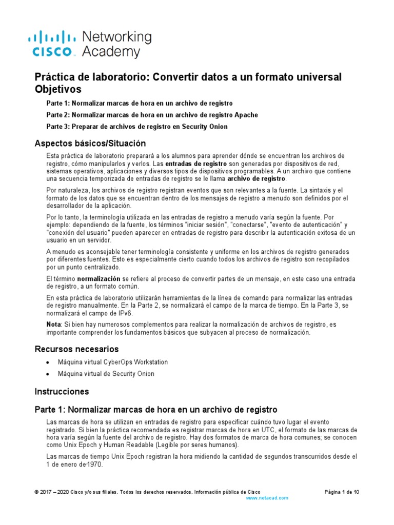 27.1.5 Lab - Convert Data Into A Universal Format | PDF | Protocolo de ... 27.1.5 Lab - Convert Data Into A Universal Format | PDF | Protocolo de ...