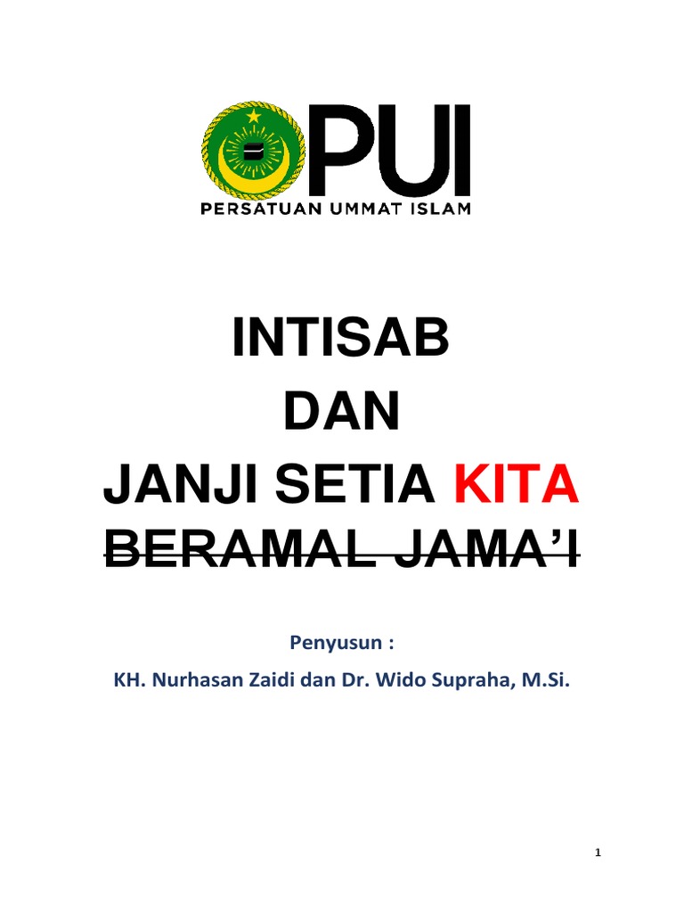 Edit - Intisab Dan Janji Setia Beramal Jama'i | PDF