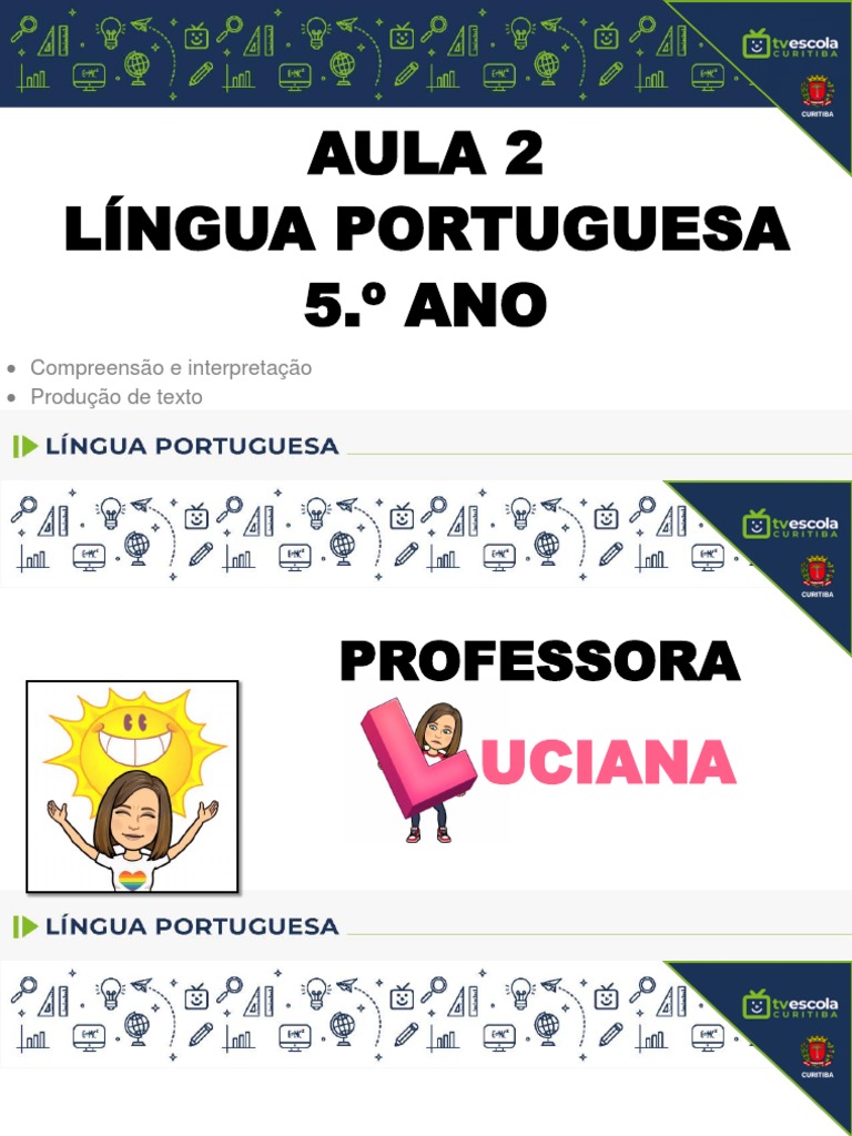Língua Portuguesa 5ano Aula02 | PDF | São Paulo