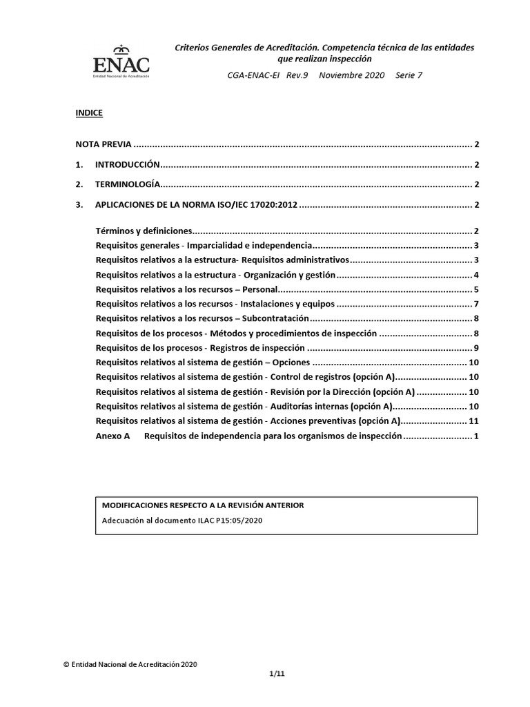 CGA-ENAC EIRev9 | PDF | Calibración | Business