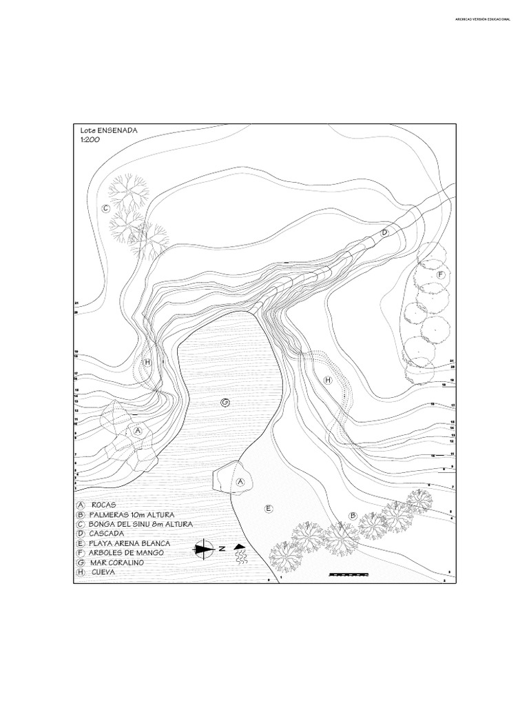 Ensenada PLANO 1 200 | PDF | Geomorfología | Geografía Física