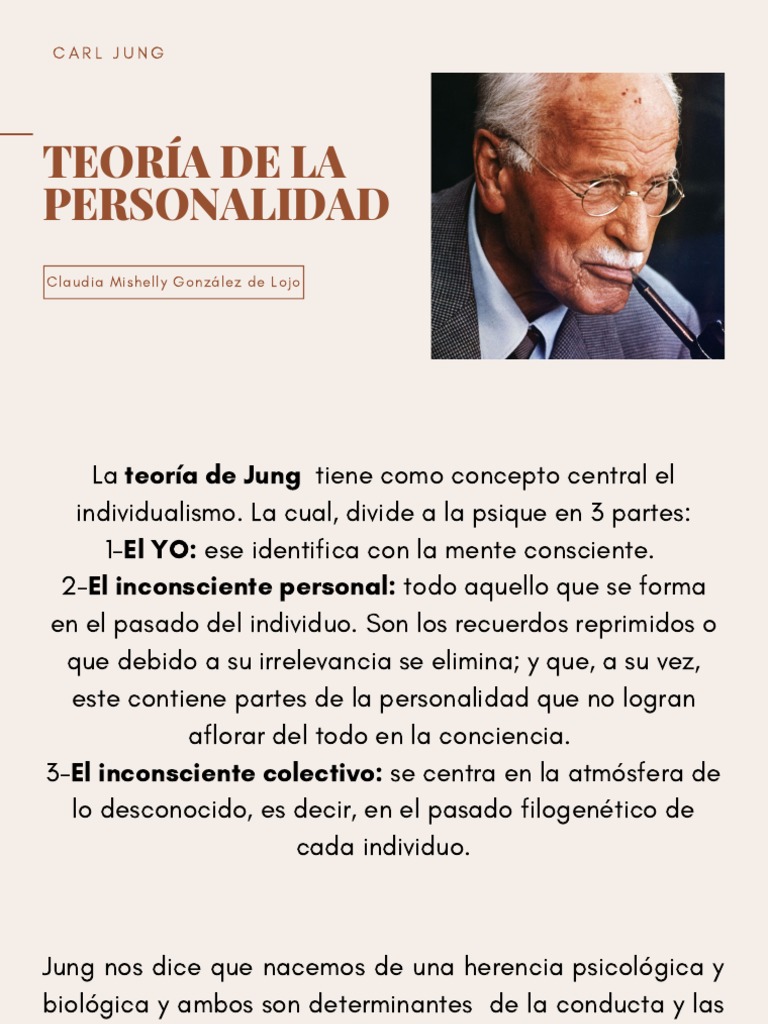 TEORÍA DE LA PERSONALIDAD Carl Gustav Jung | PDF | Carl Jung | Metafísica