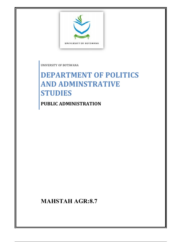 Botswana's Government Structure Explained | PDF | Separation Of Powers ...