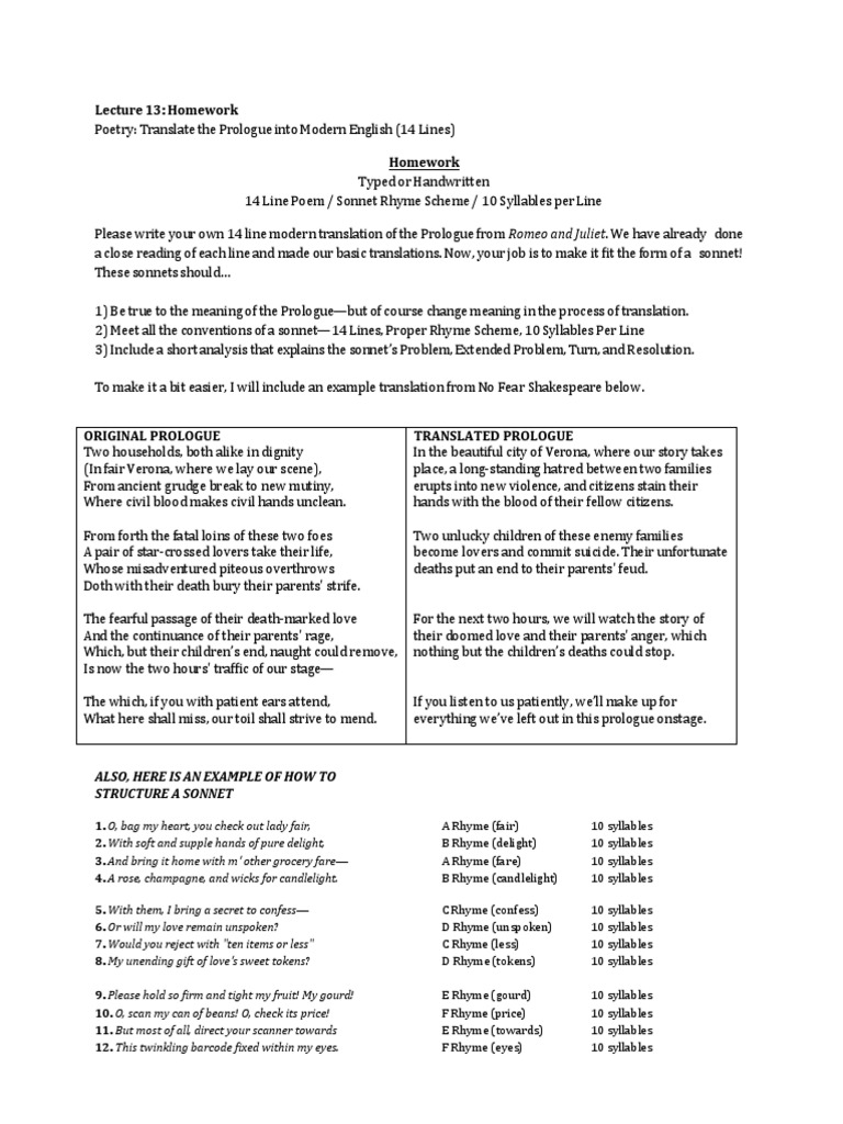 Romwo and Juliet | PDF | Romeo And Juliet | Stanzaic Form