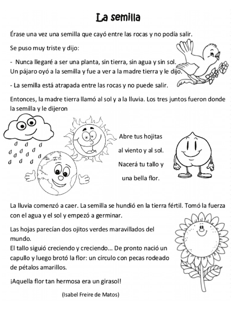Texto Semilla - Img - Planta - Oraciones | PDF