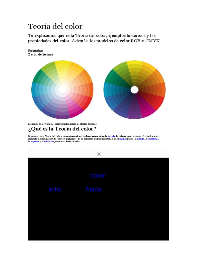 Fundamentos de la Teoría del Color | PDF | Color | Cian