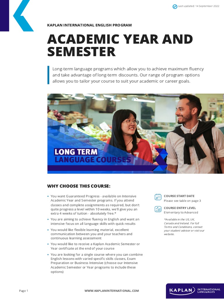 Course Longterm - Academic Year and Semester | PDF | Academic Term ...