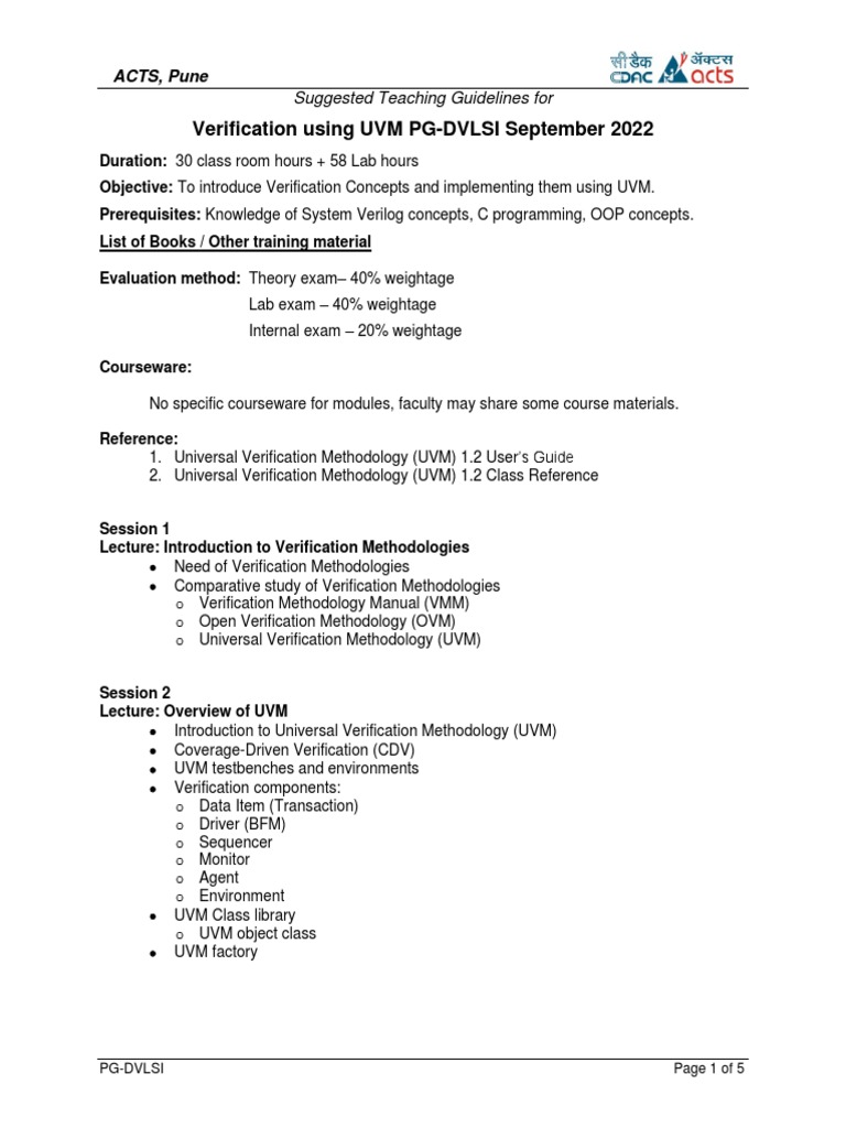 Verification Using Uvm Pdf Class Computer Programming Formal Verification 