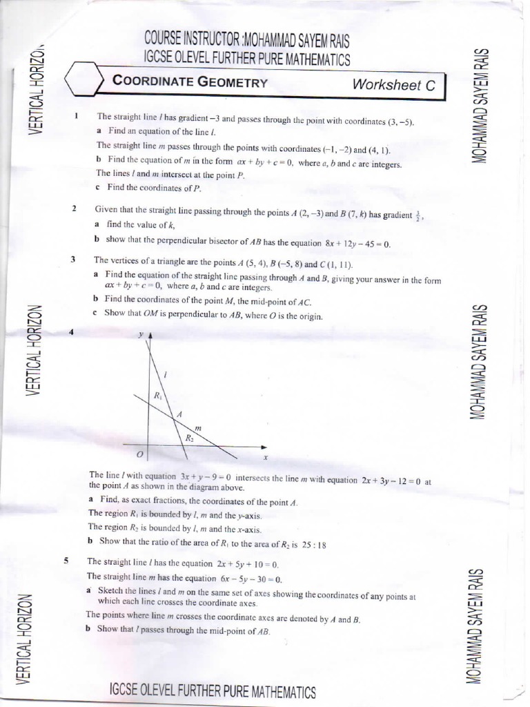 Coordinate Geometry C | PDF