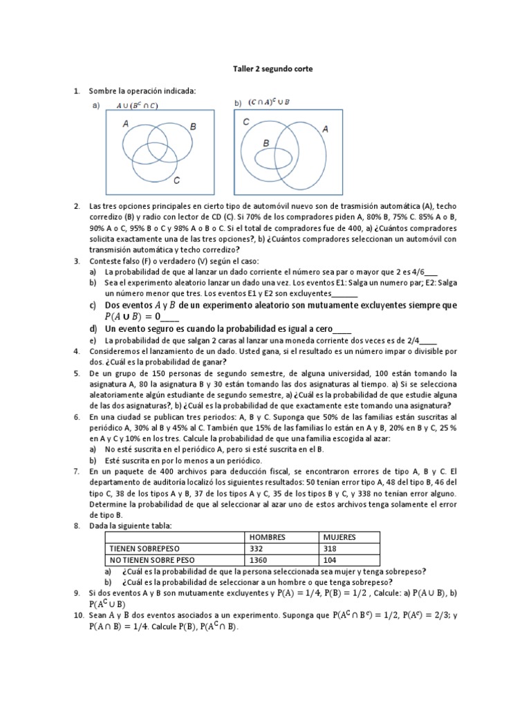 Taller 2 - Segundo Corte 2021 - 2 | PDF