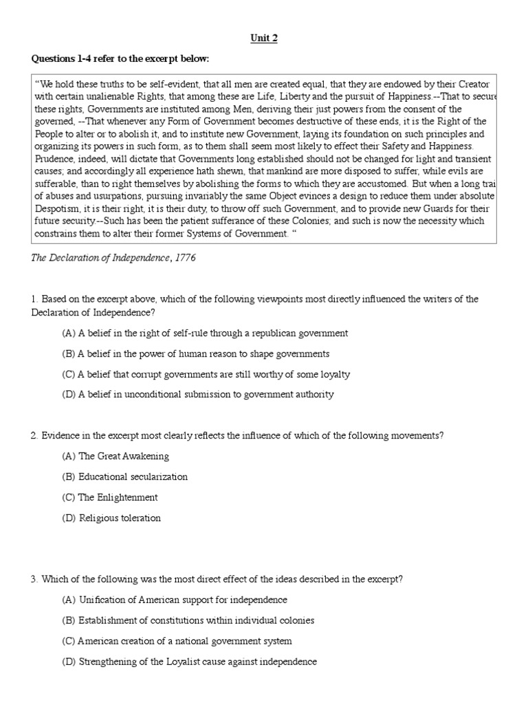 3a Period-3 Multiple-Choice New | PDF | Abolitionism | Slavery