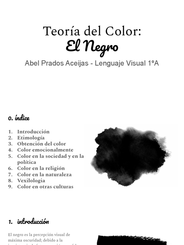 Significado y simbolismo del color negro | PDF | Color | Negro