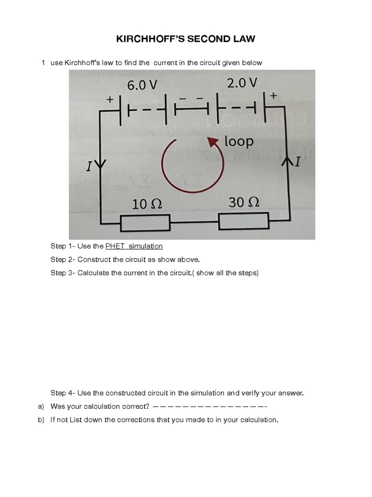 Kirchhoff's Law | PDF