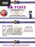 Powerpoint Presentation of Safe Spaces Act RA 11313 | PDF | Sexual ...