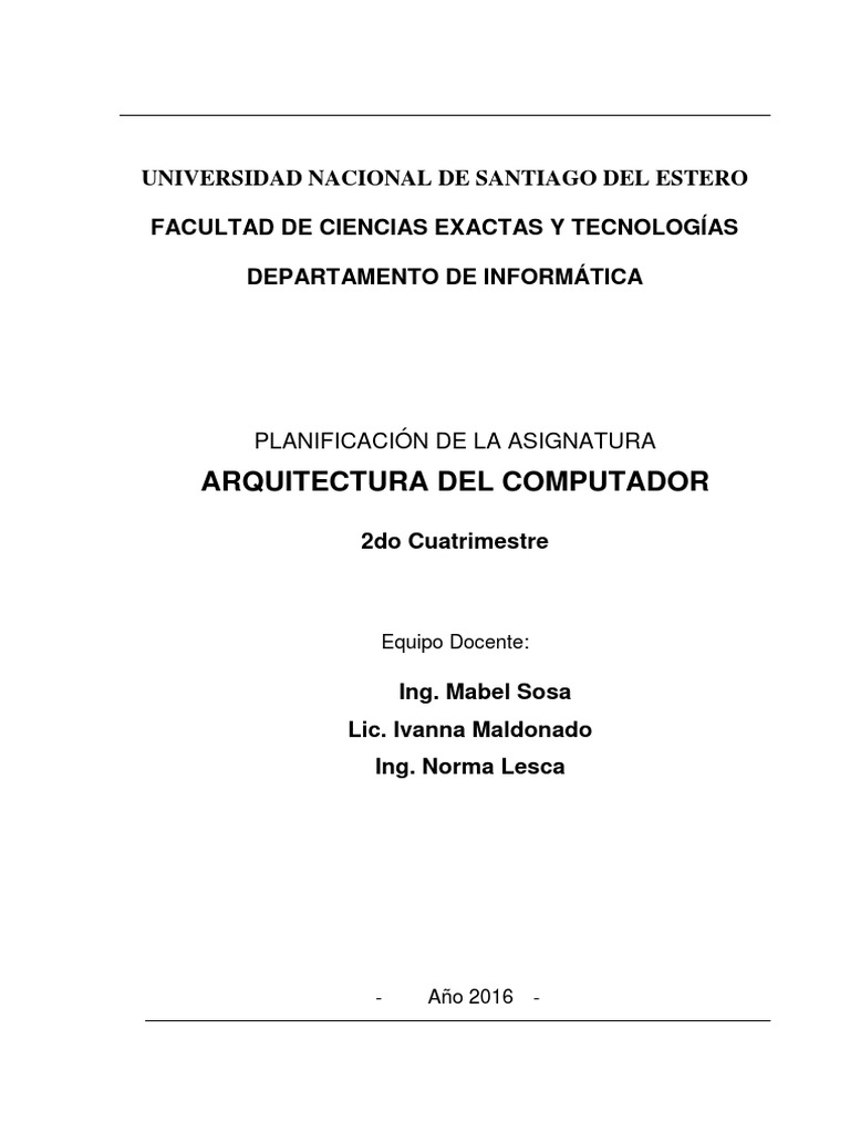 Arq. Comp. | PDF | Unidad Central de procesamiento | Evaluación
