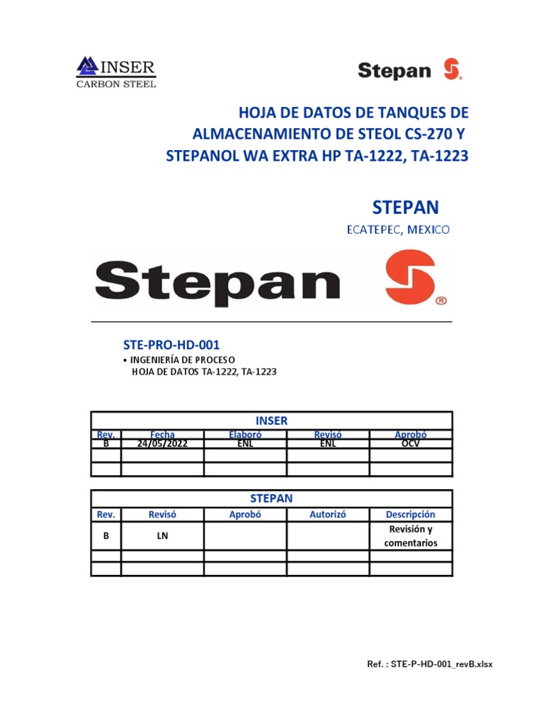 STE P HD 001 - Revb | PDF | Ciencias fisicas | Ingeniería mecánica