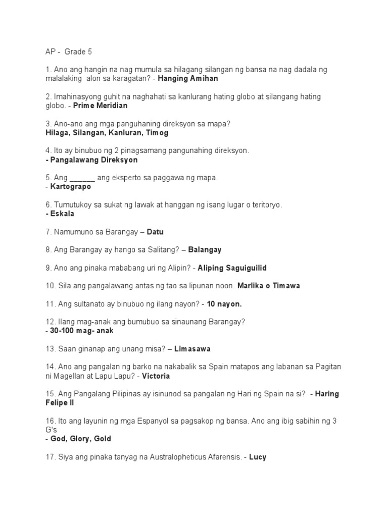 Hilaga, Silangan, Kanluran, Timog - Pangalawang Direksyon | PDF