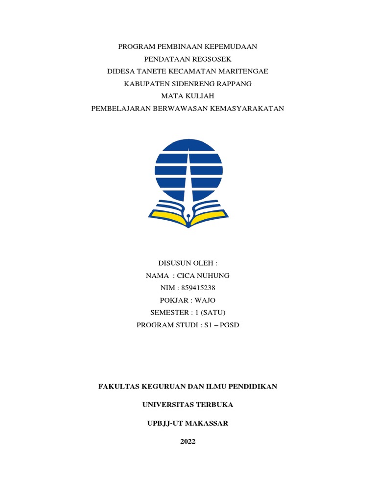 Program Pembinaan Kepemudaan Cica Nuhung | PDF