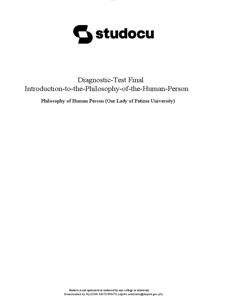 Philosophical Insights Into Human Nature Gleaned From an Introductory ...