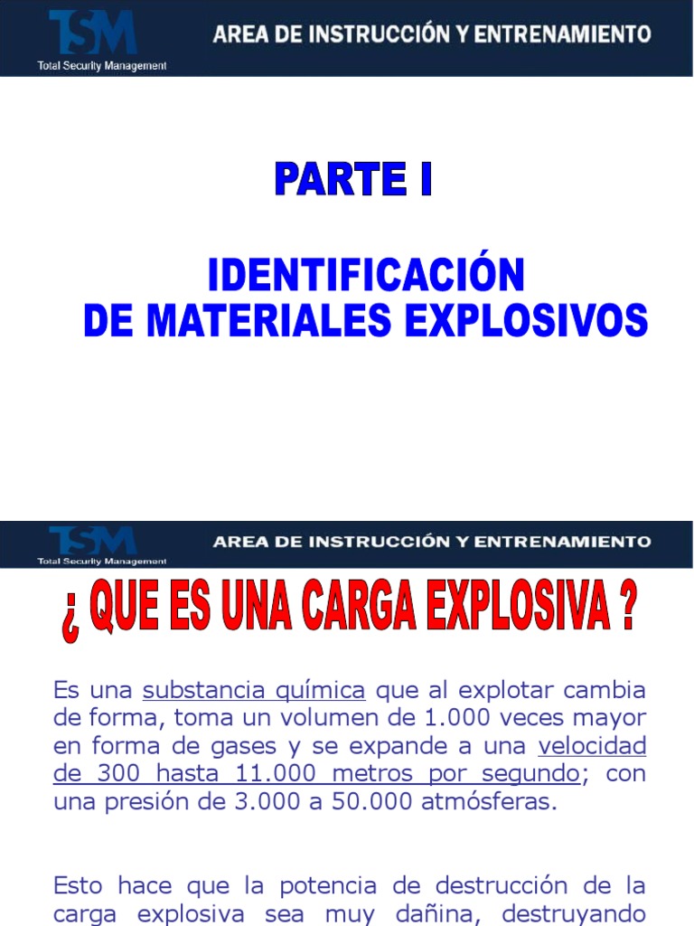 Identificacion de Materiales Explosivos | PDF | Descarga electrostática ...