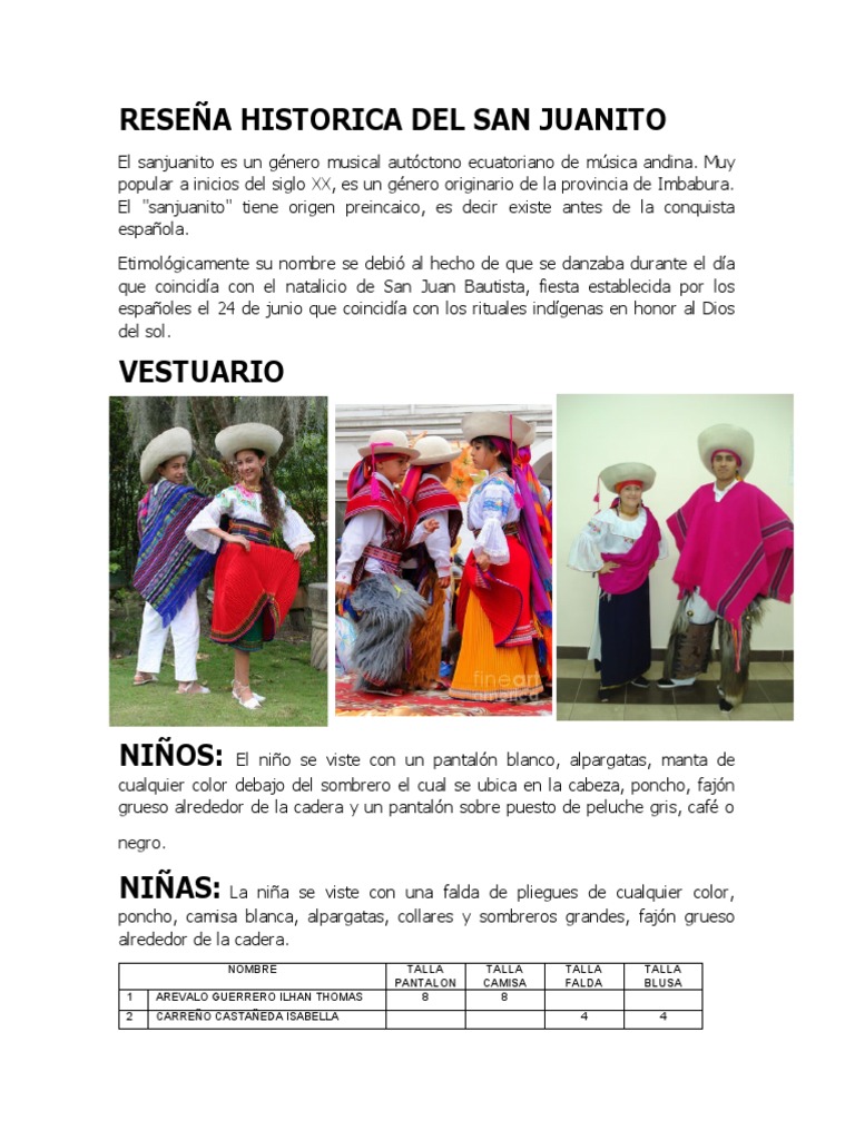 Documento EL SAN JUANITO ECUATORIANO | PDF