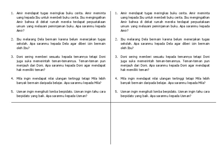 Amir Mendapat Tugas Meringkas Buku Cerita | PDF | Pengembangan Diri | Fiksi Misteri, Thriller ...