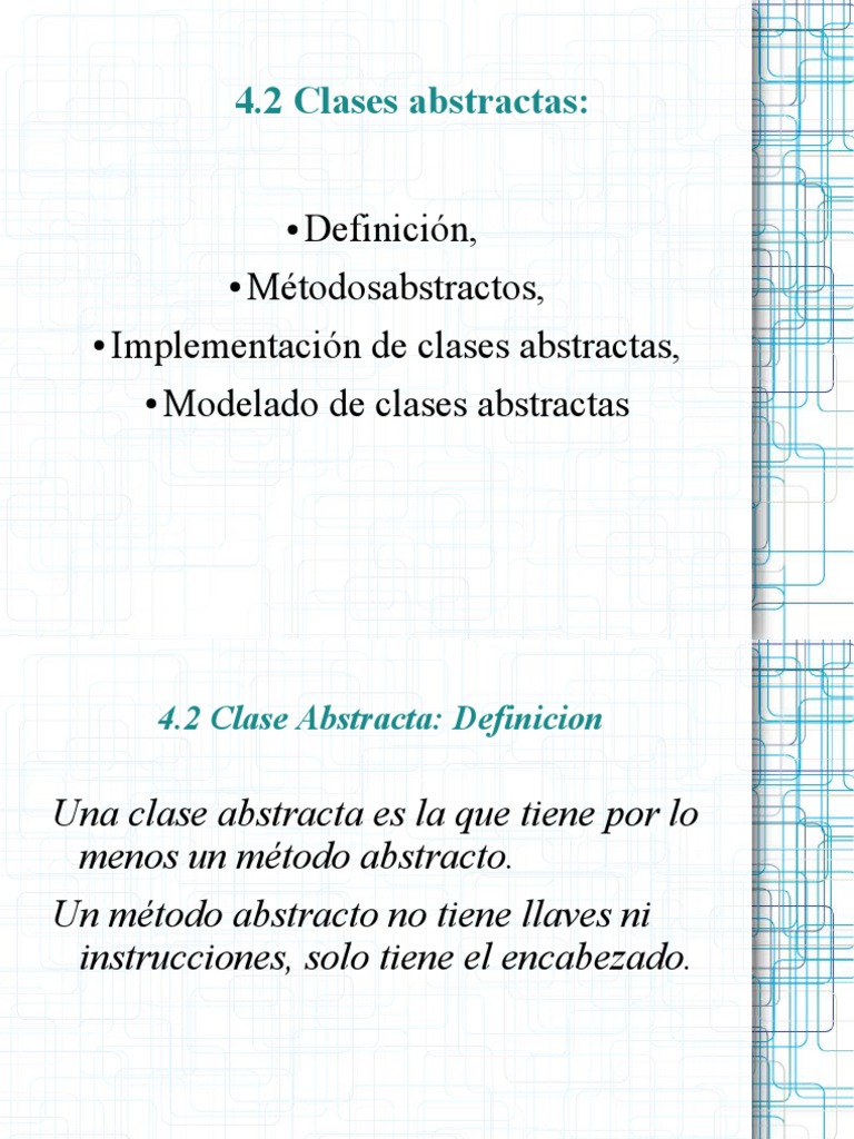 4.2 Clases Abstractas | PDF | Java (lenguaje de programación ...