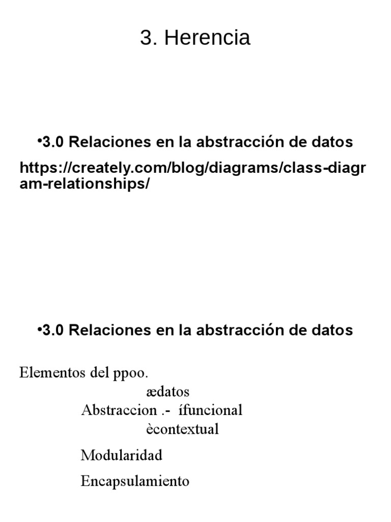 Relaciones entre clases en programación orientada a objetos | PDF ...