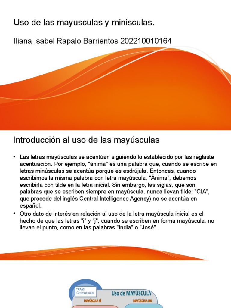 Uso de Las Mayusculas y Minisculas | PDF