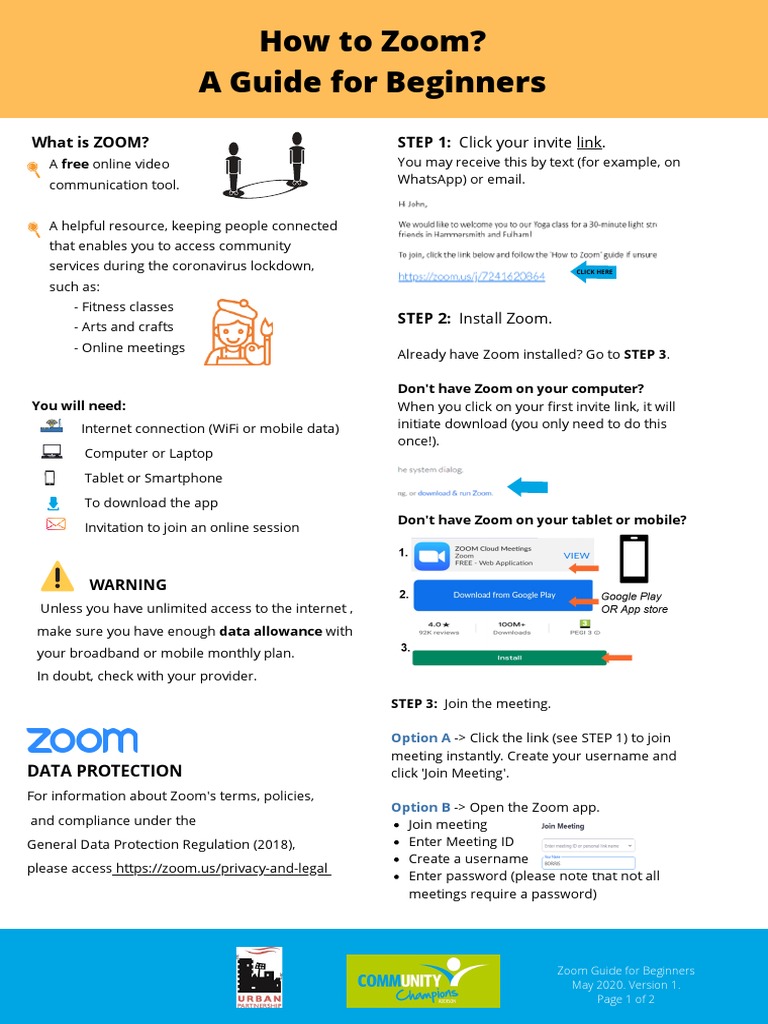 Zoom Guide for Beginners | PDF | Internet | Internet Access