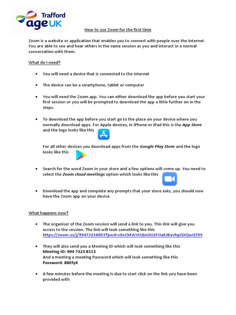 How To Use Zoom For The First Time | PDF | Mobile App | Software ...