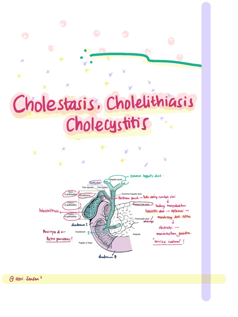 Colestasis, Cholelitiasis, Cholesistitis? | PDF