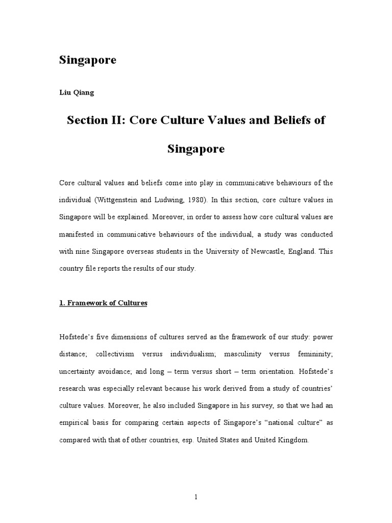 Singapore: Liu Qiang | PDF