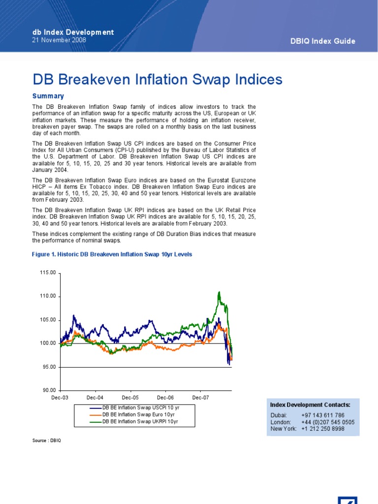 DB Breakeven Inflation Swap Indices Guide | PDF | Swap (Finance ...