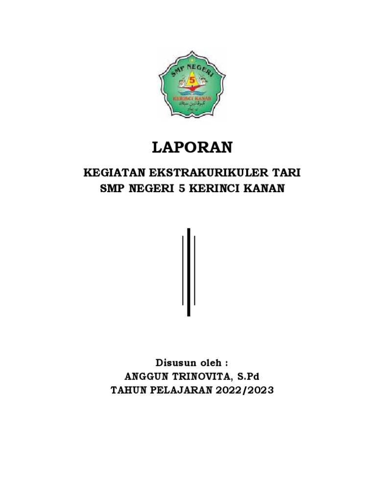 Laporan Kegiatan Ekstrakurikuler Seni Tari Fix | PDF Laporan Kegiatan Ekstrakurikuler Seni Tari Fix | PDF