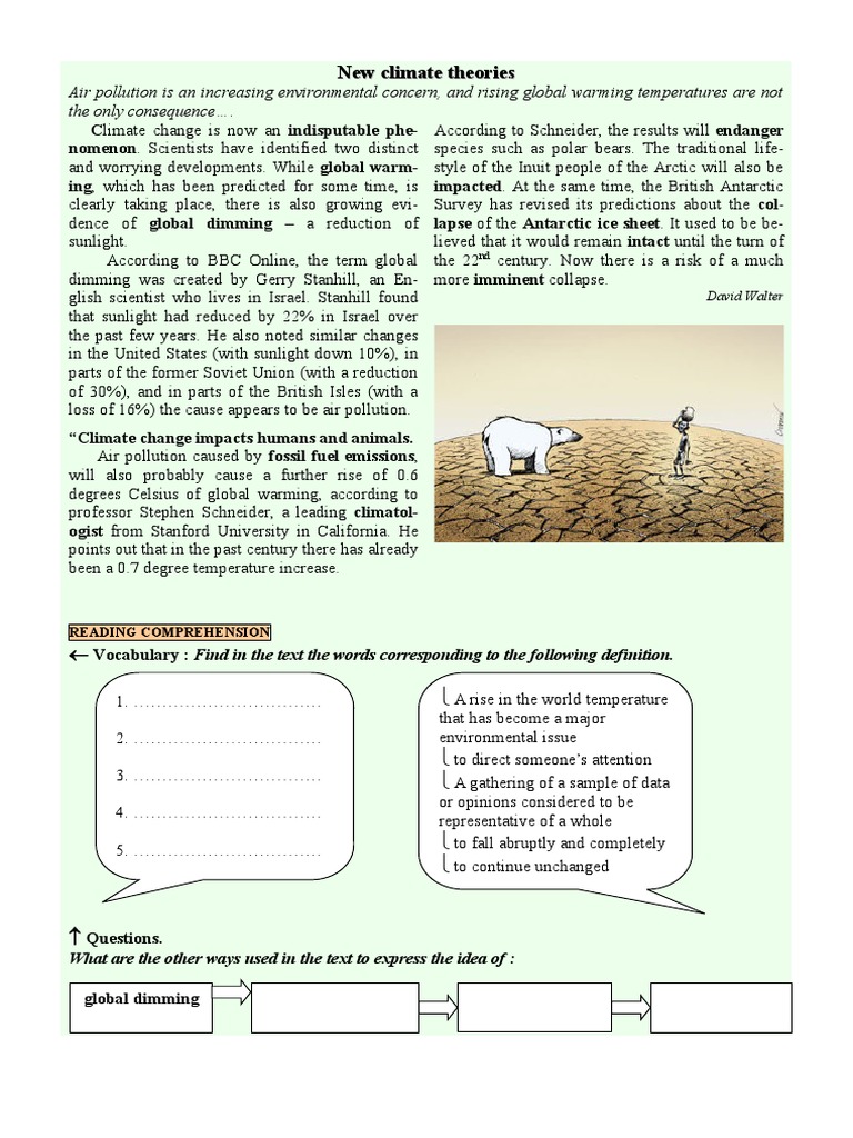 New Climate Theories: Global Dimming and its Impacts on Humans, Animals ...