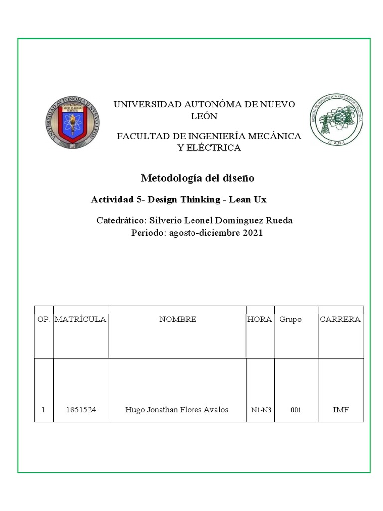 Design Thinking-Lean Ux | PDF | El pensamiento de diseño