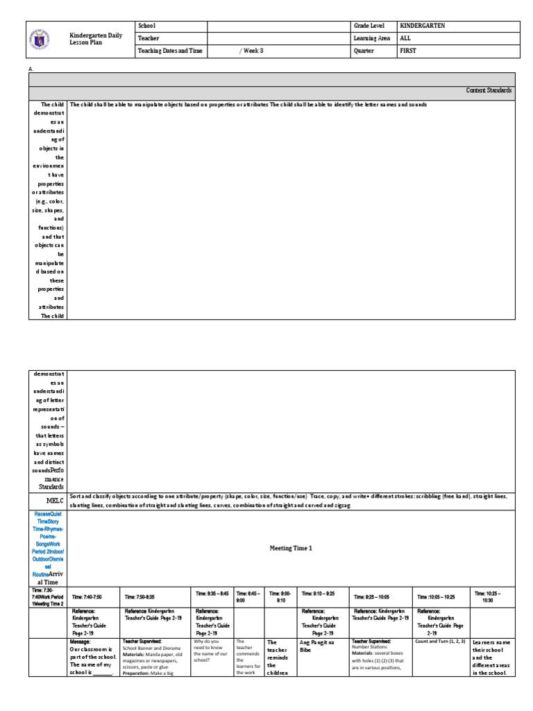 Kinder-New-DLL Week3 - Day5 | PDF | Learning | Cognition