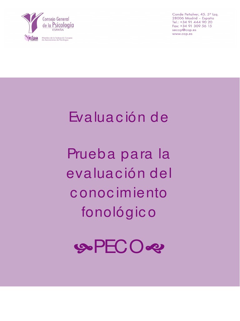 Peco | PDF | Validez (Estadísticas) | Alfa de Cronbach