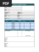 Delivery Challan Format Word 1 | PDF