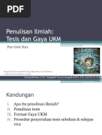Panduan Penulisan Tesis Gaya UKM | PDF