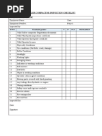 Compactor Daily Inspection Checklist | PDF