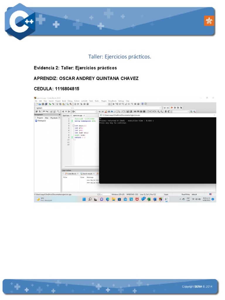 Taller de Ejercicios Prácticos | PDF